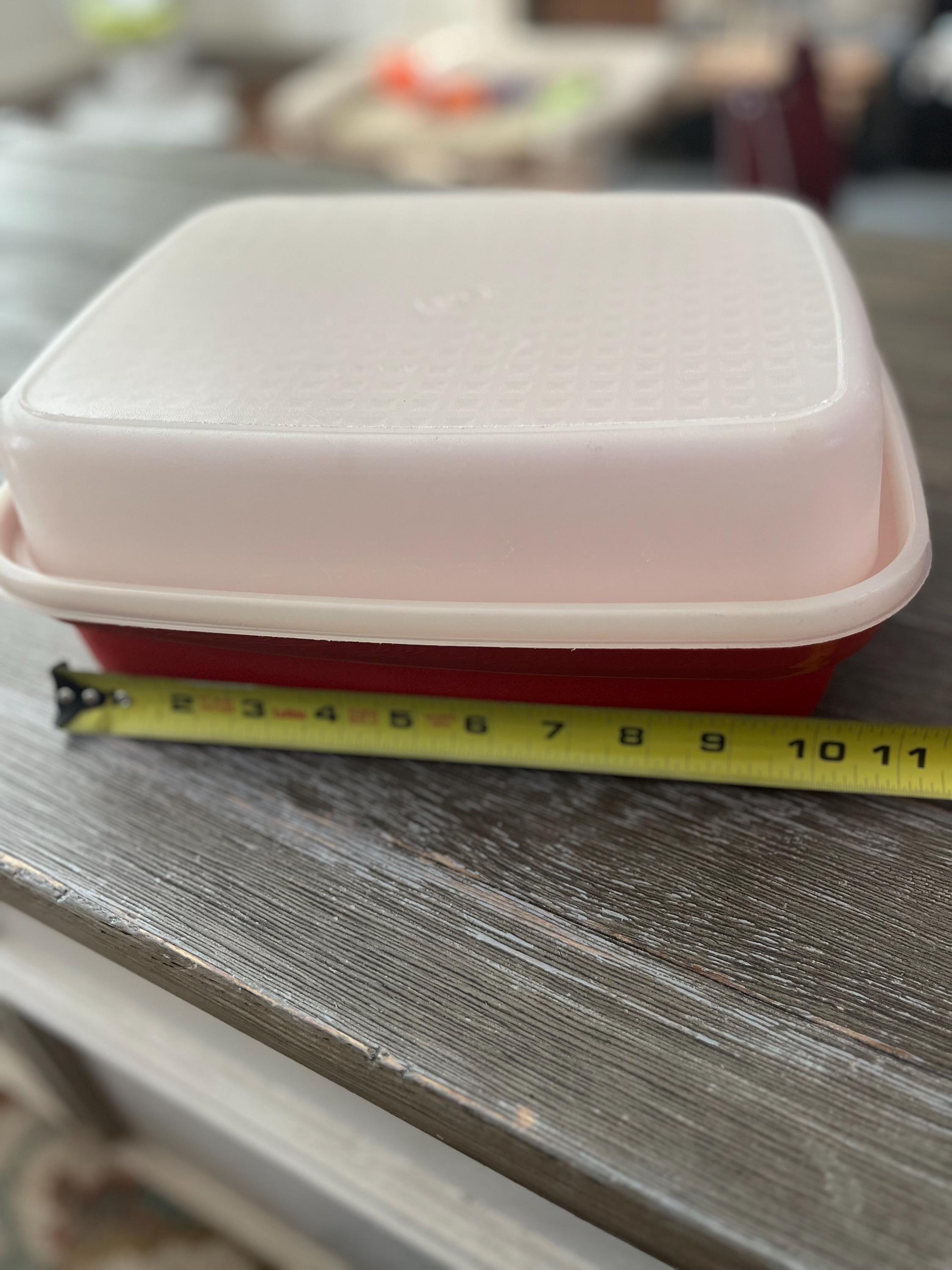 Tupperware Vintage 1294-8-paprika Red-meat Keeper/marinade/container W ...
