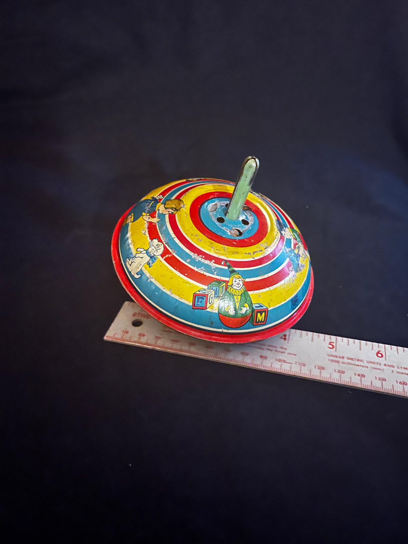 Vintage J. Chein Tin Lithograph Children's Toy Top A1-79 - Etsy