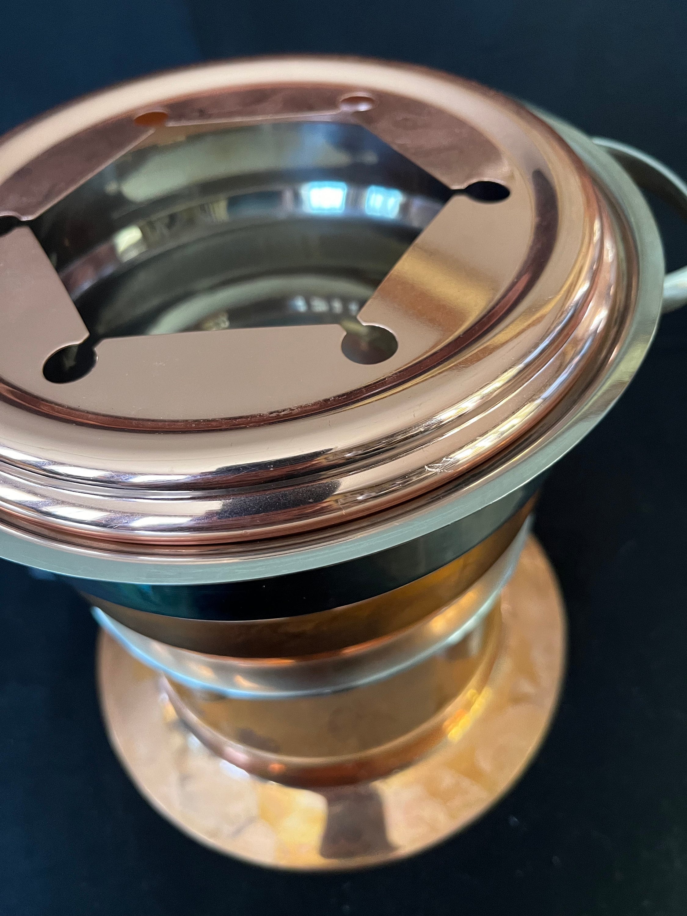 Swissmar-lausanne 7 Pc Fondue Set Ceramic/stainless/copper Pot-no Forks ...