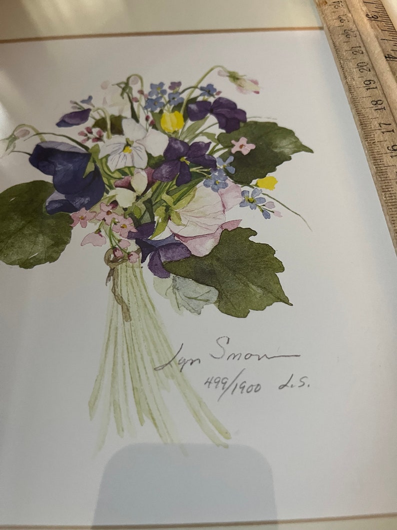 Wild Flowers, Signed Lyn Snow Limited Edition Lithograph - Etsy