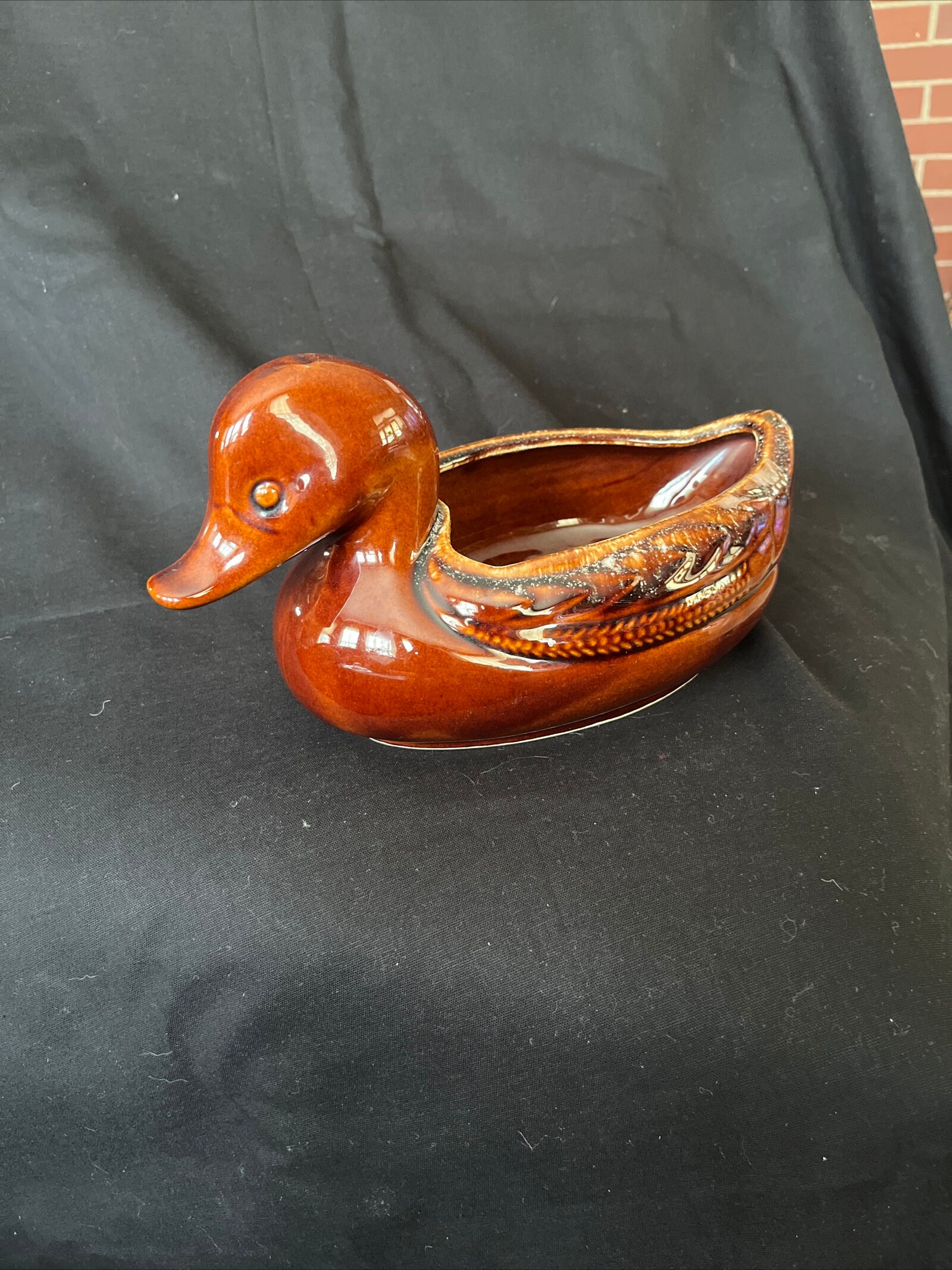 Hull Pottery Vintage Brown Duck Planter 10"x5" Vintage F69 - Etsy
