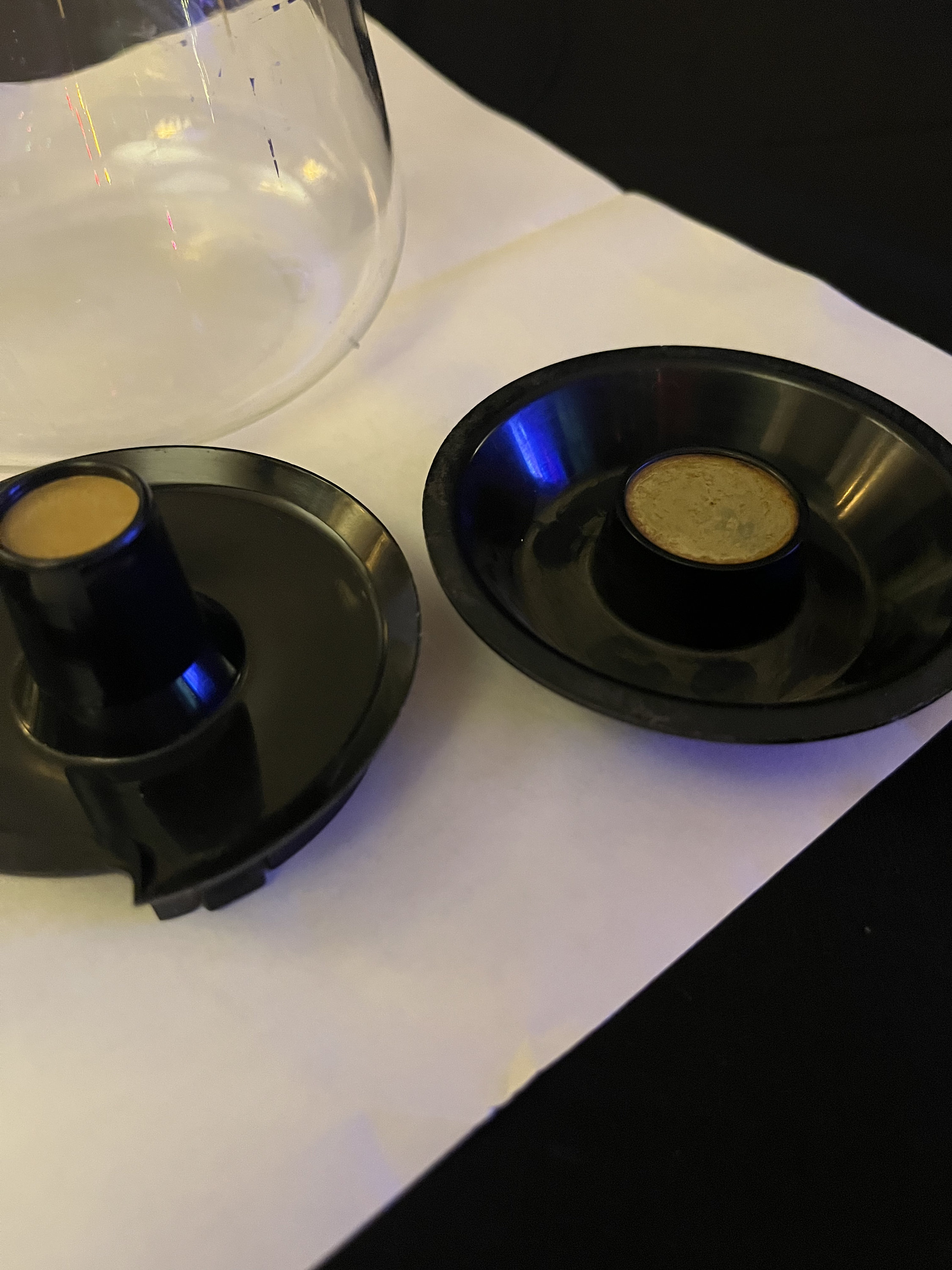 Vtg. Pyrex Gold Atomic Starburst Glass 6-8 Cup Coffee Pot Carafe With ...