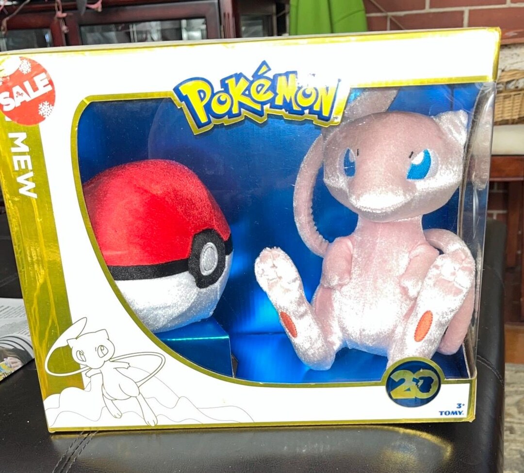 Pokemon # 151 Mew /pokeball Plush Toy-20th Anniversary-tomy Sealed - Etsy