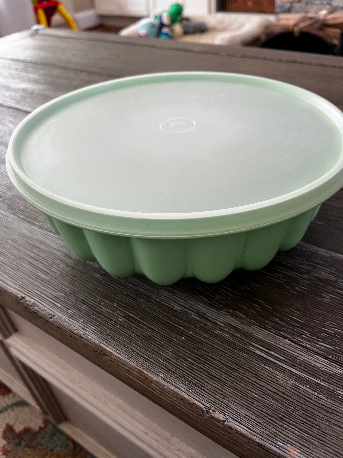 Tupperware Vintage 3 Piece Jello Mold With Lid-light Green - Etsy