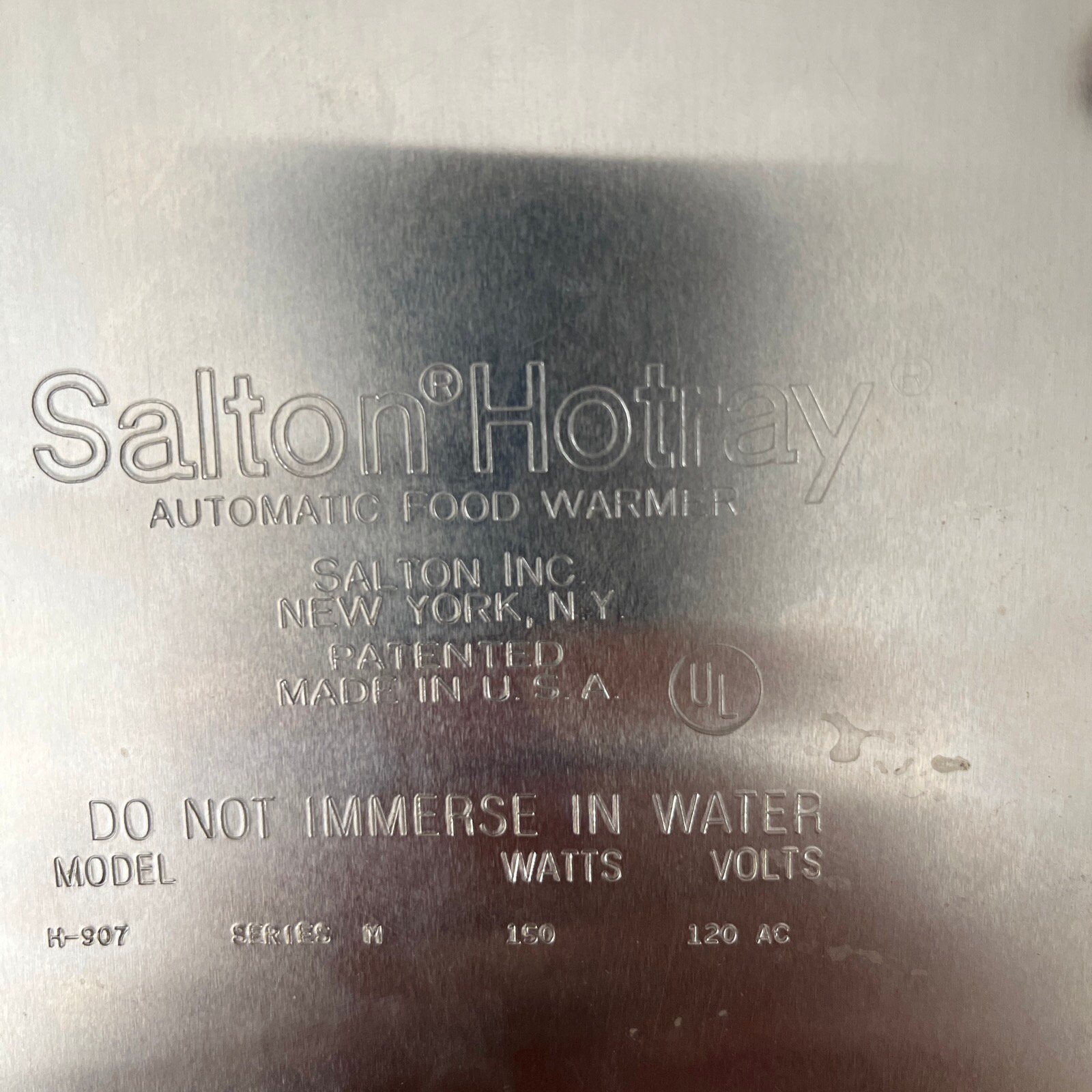 Vintage Salton Hotray Glass Automatic Food Warmer H-907 USA Tested - Etsy
