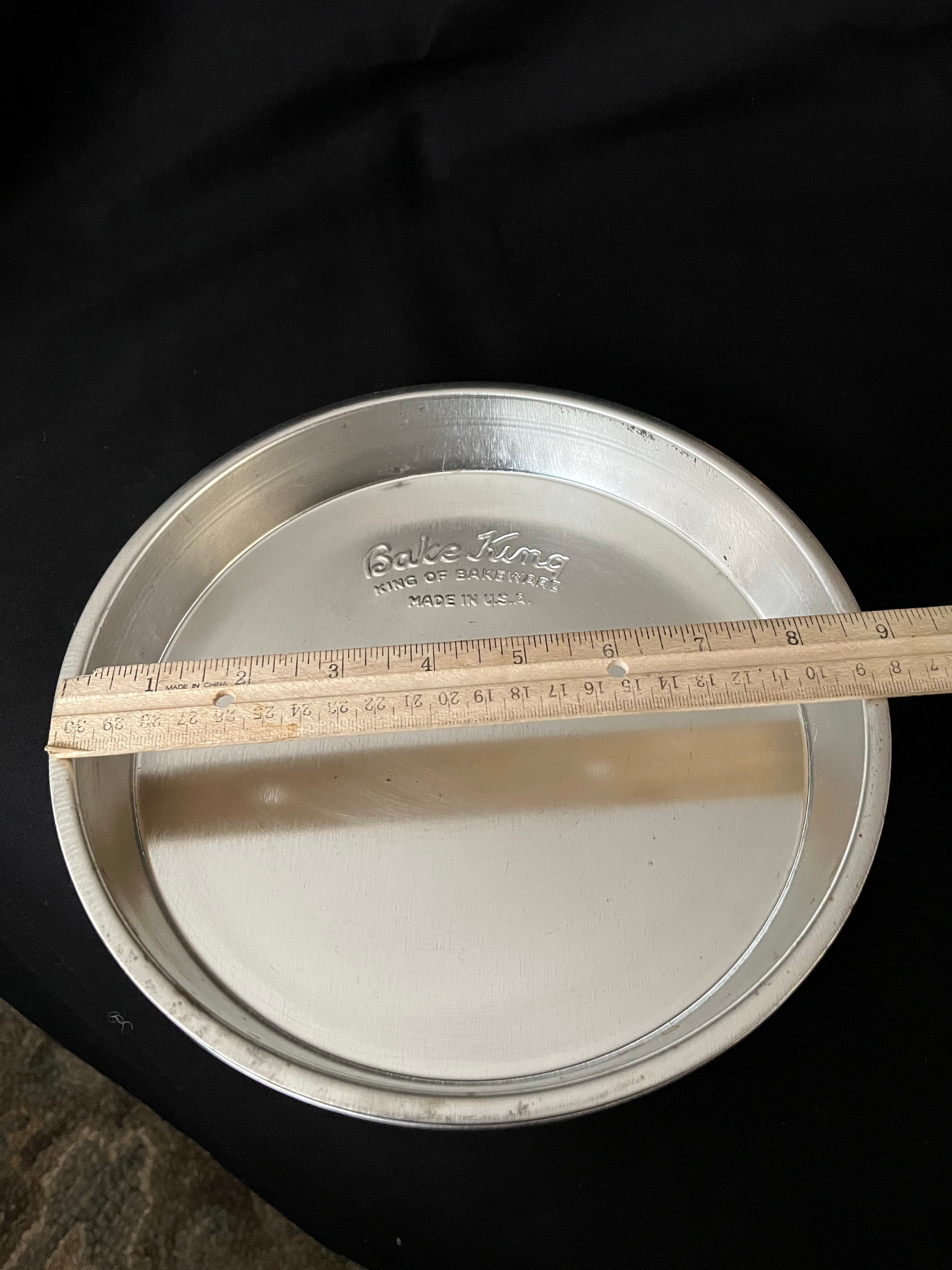 Bake King Vintage Checkered Marble Cake Pan Set, 8 1/4”x 1 1/4”- 3 Pans ...