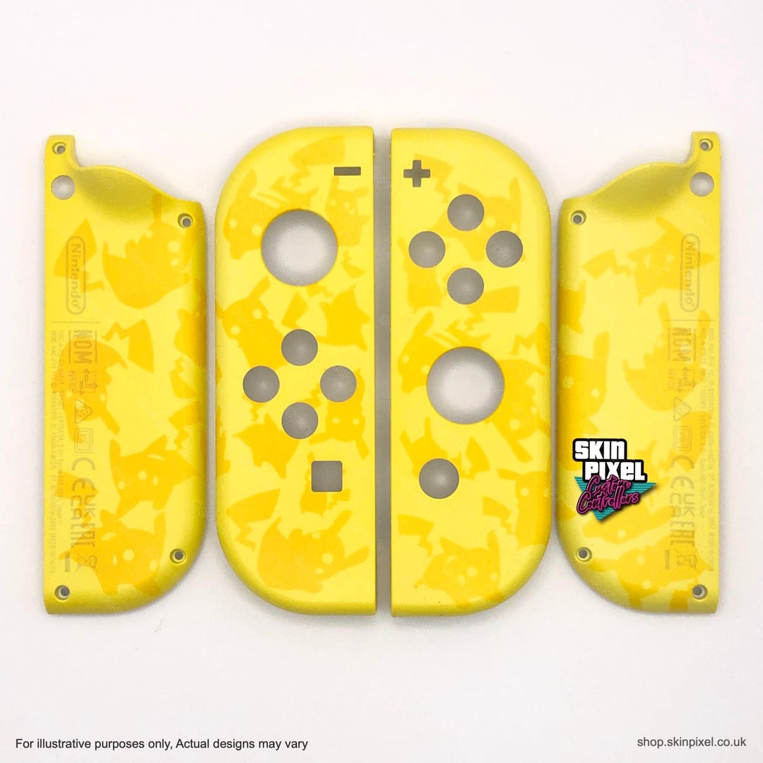 Playful Pikachu Custom Joy-con DIY Shells for Nintendo Switch - Etsy