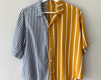 Split Flannel Shirt | Etsy