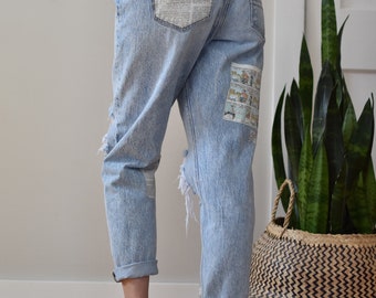Newspaper Print Pants - Etsy