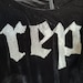 Rep Costume Black Velvet With Furry Sleeves. Romper With Rhinestones ...