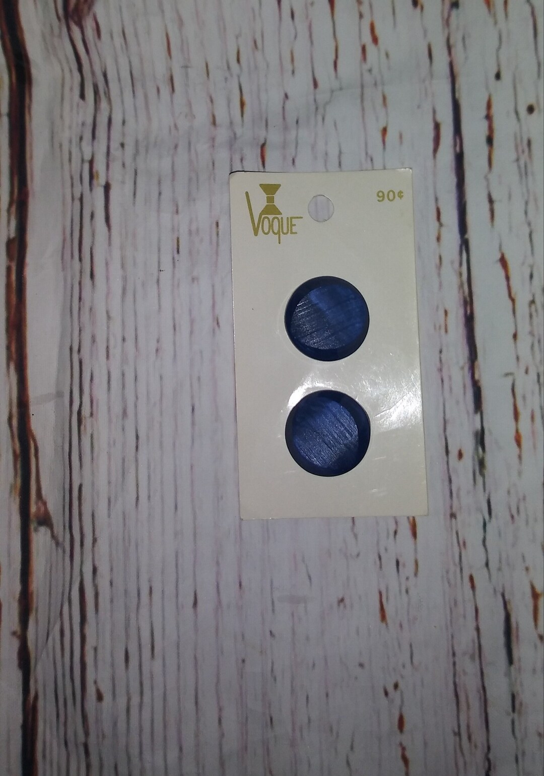 Vintage Vogue Blue Buttons New Old Stock - Etsy