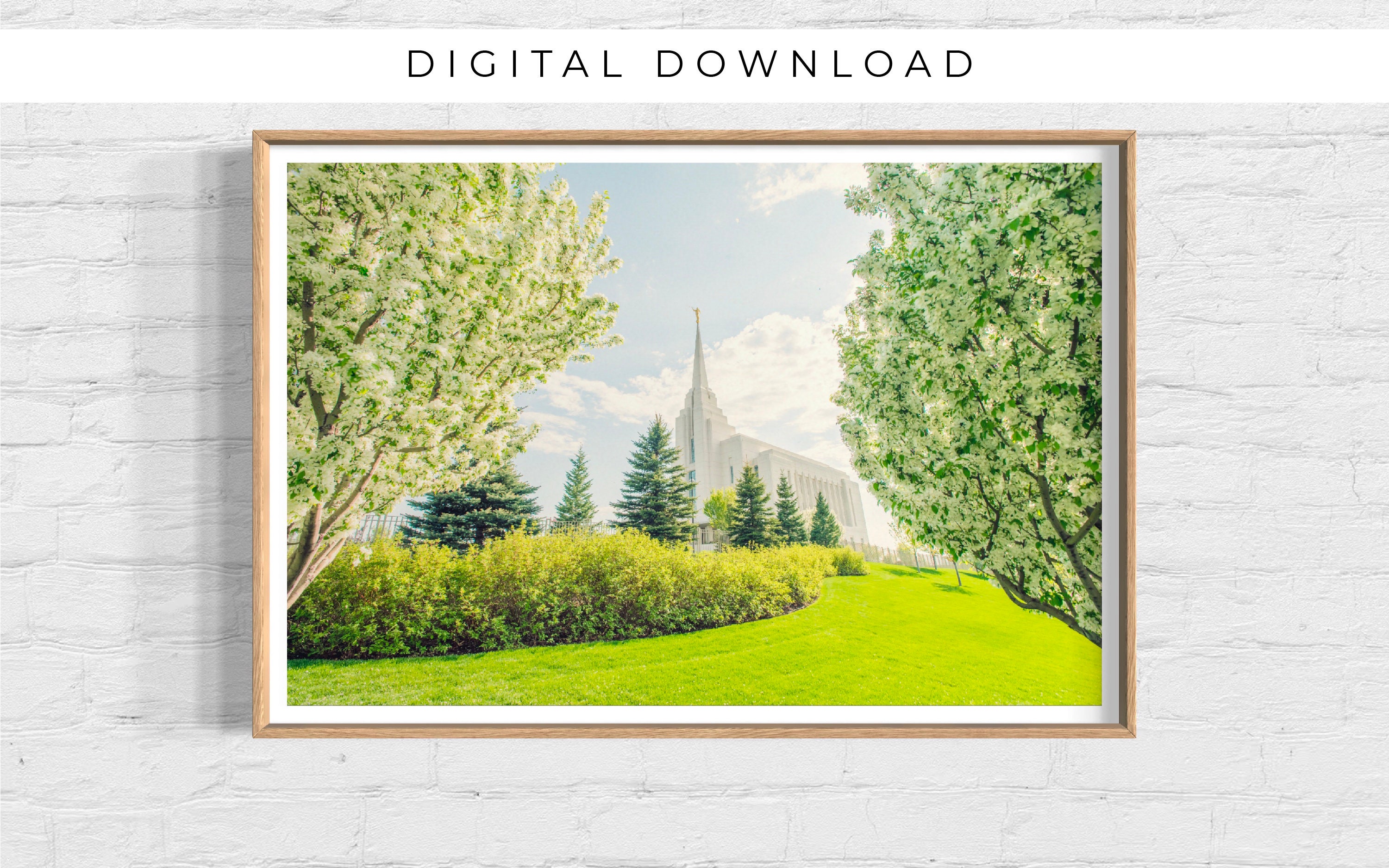 Rexburg LDS Temple, Idaho Temple Print, Rexburg Temple in Spring, the ...