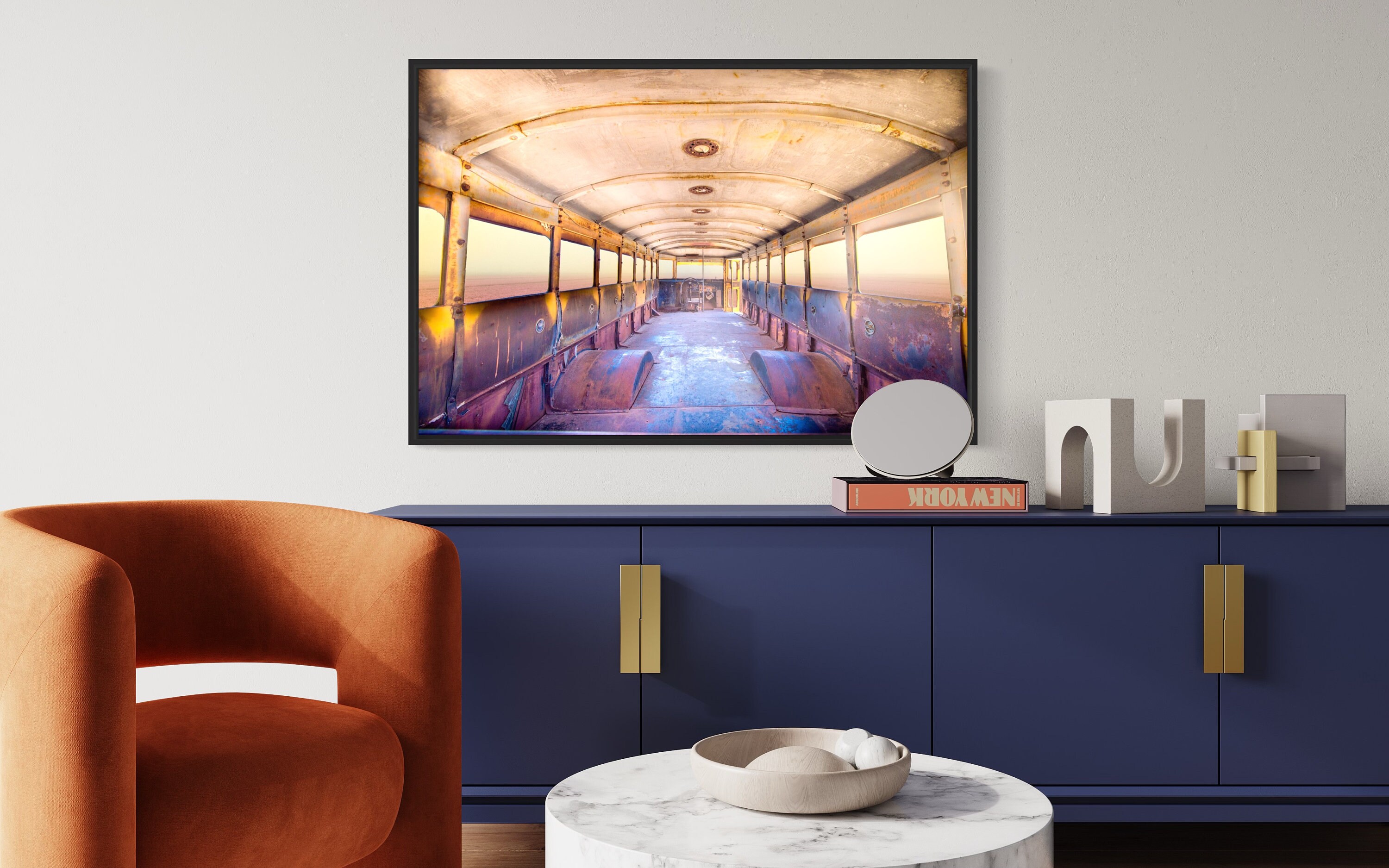 Rustic Bus Photograph, Rustic Photo Art, Nelson Bus Composite, Abstract ...