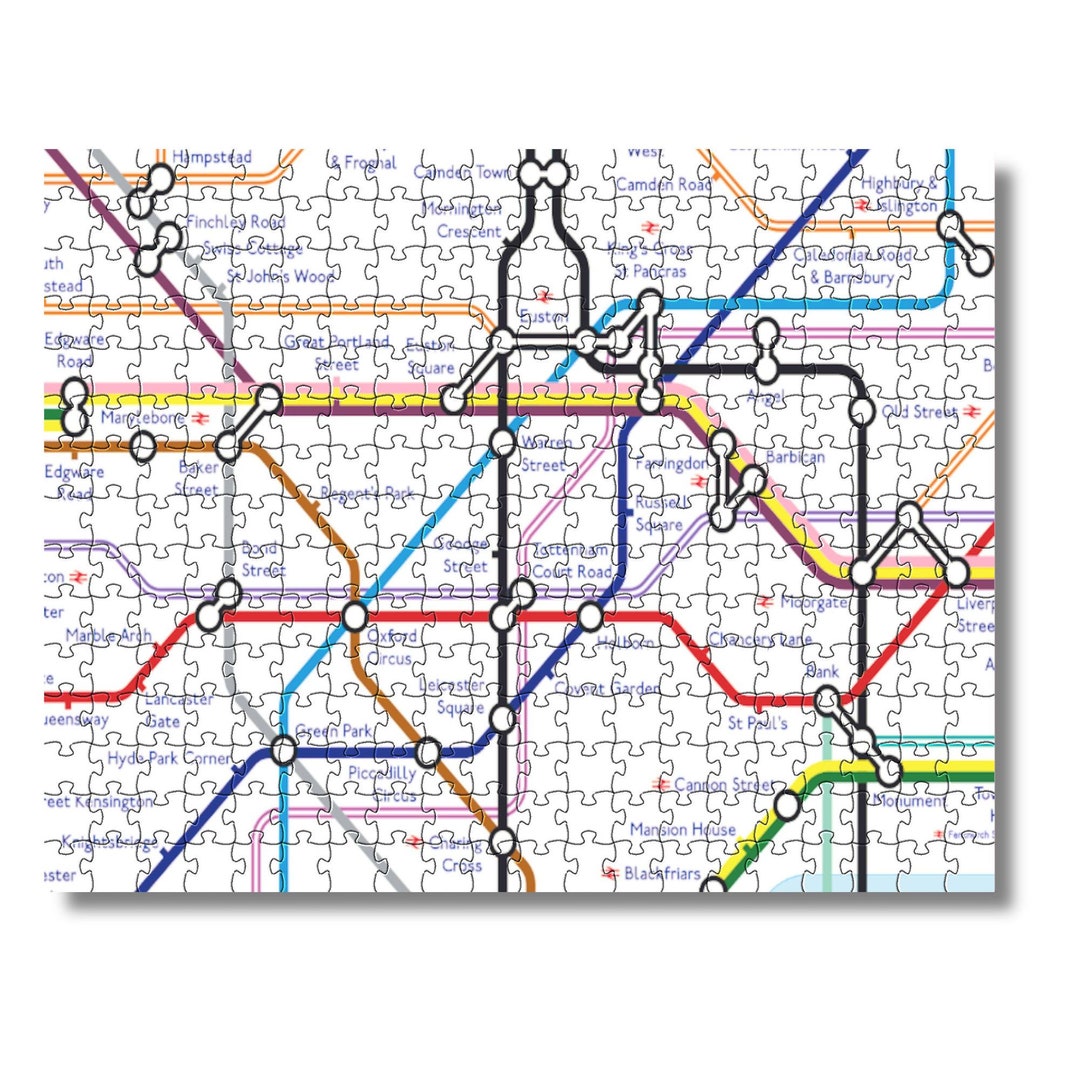 LONDON TUBE MAP 300 Piece Jigsaw Puzzle Adult Rude Fun Naughty Gift ...