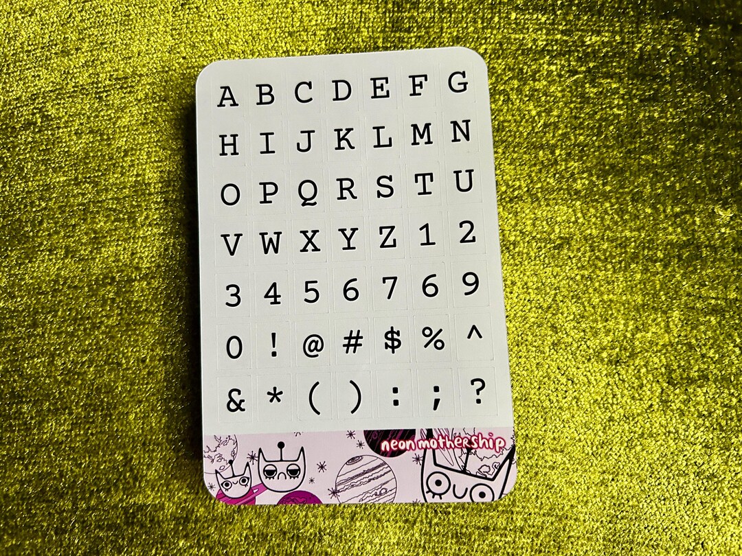 Marquee Letters (mega) Journal Deco Sticker Sheet *choose Your ...