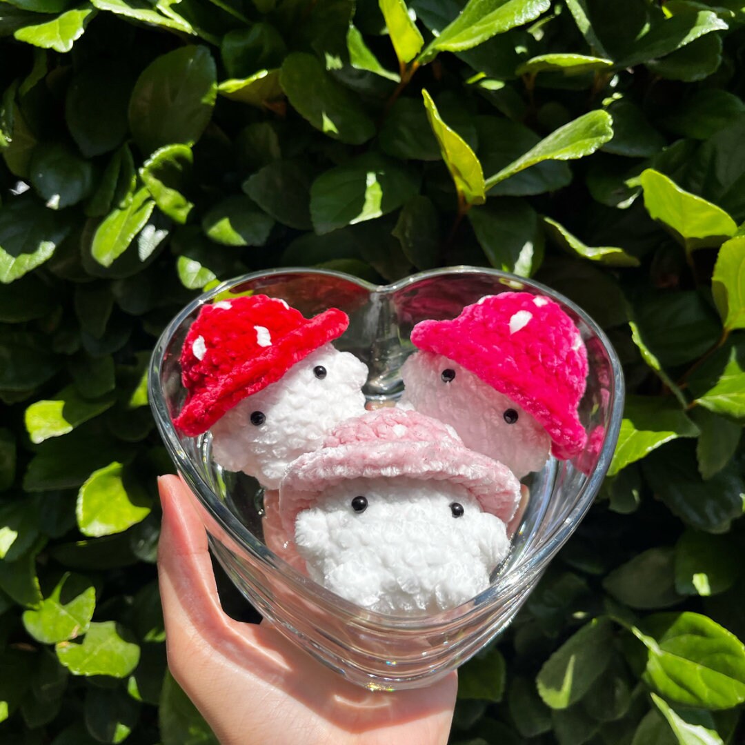 Customizable Crochet Mini Chonky Mushroom - Etsy