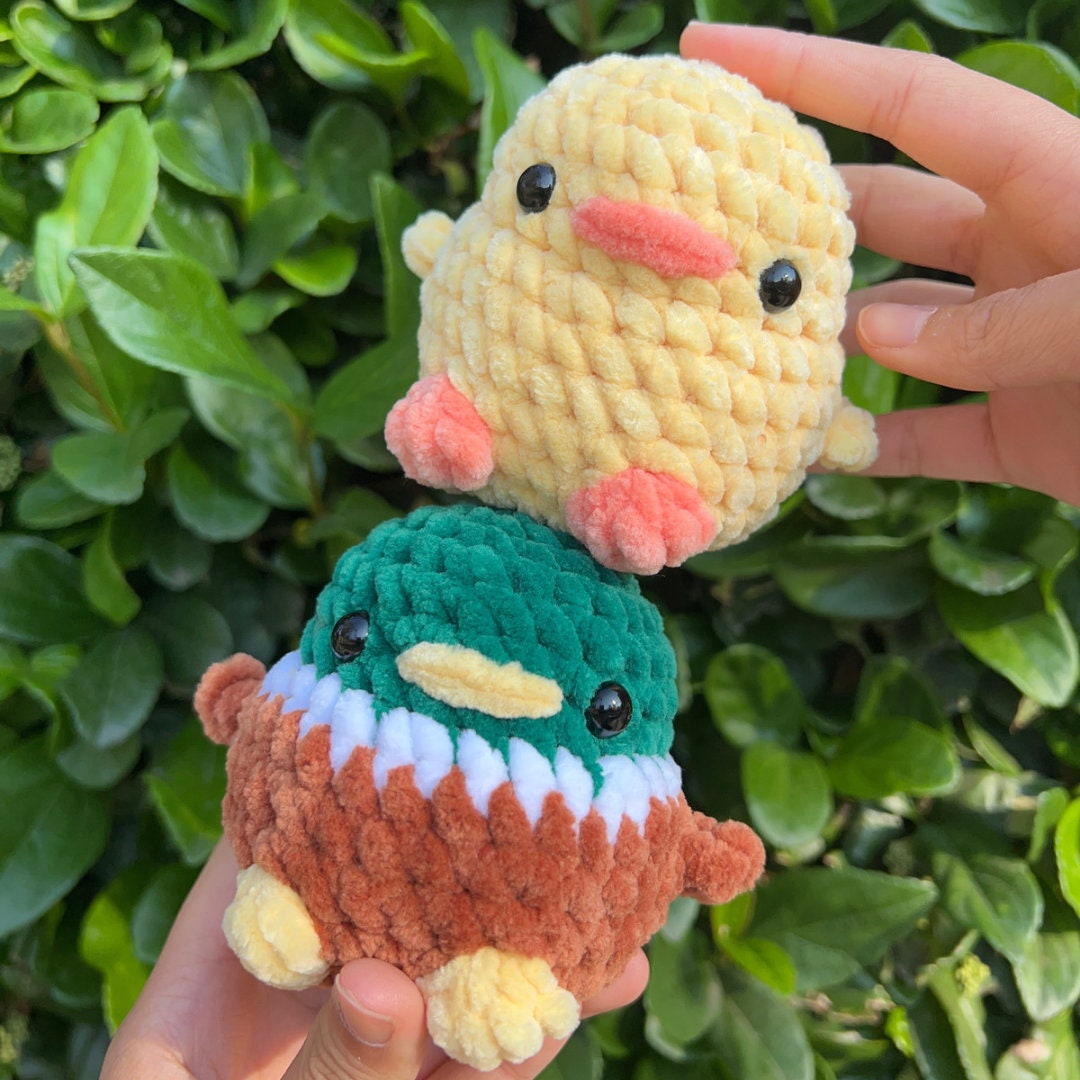 Mini Crochet Chicks and Ducks - Etsy