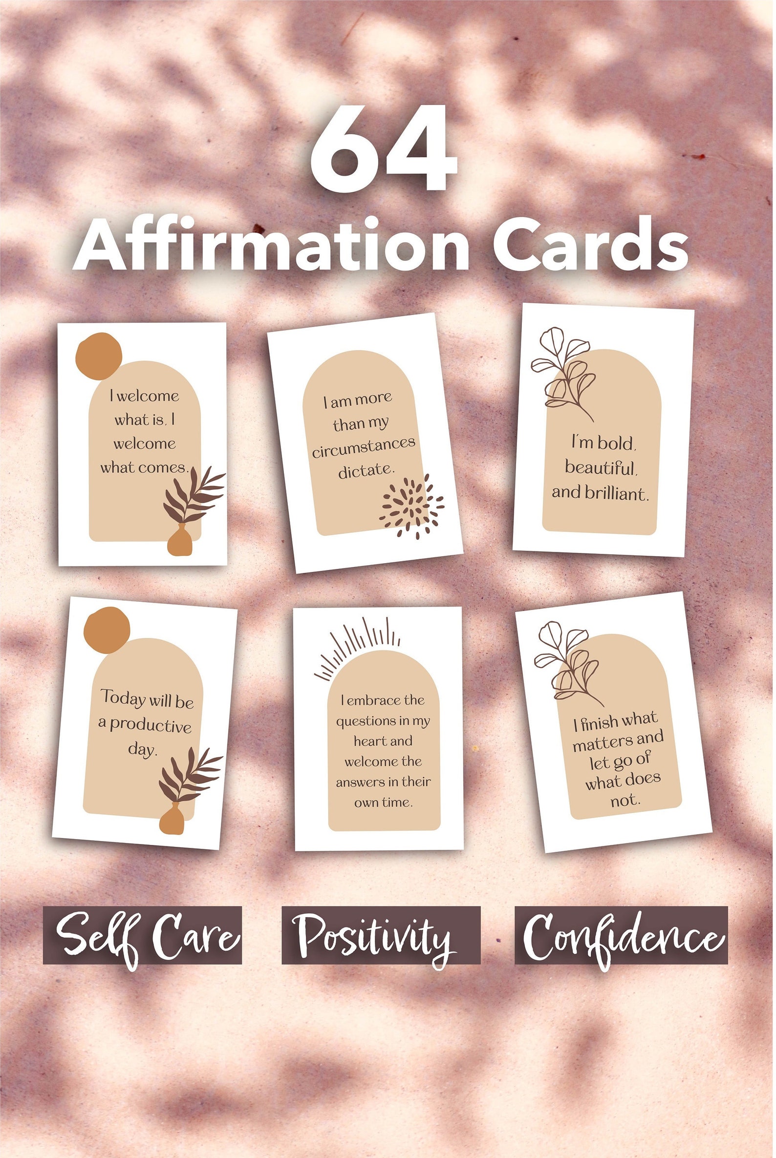 Printable Affirmation Card Deck for Positivity and - Etsy