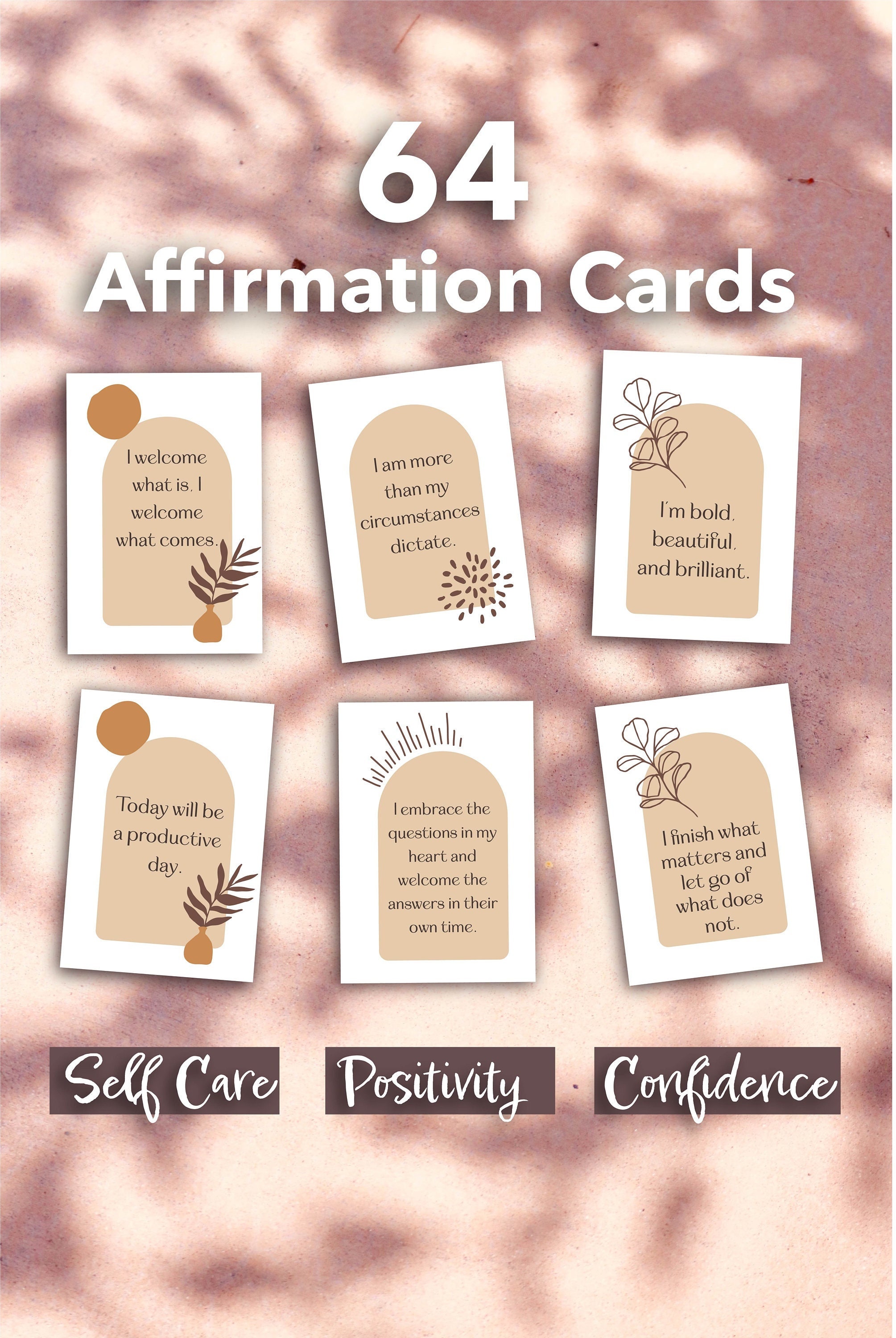 Printable Affirmation Card Deck for Positivity and | Etsy