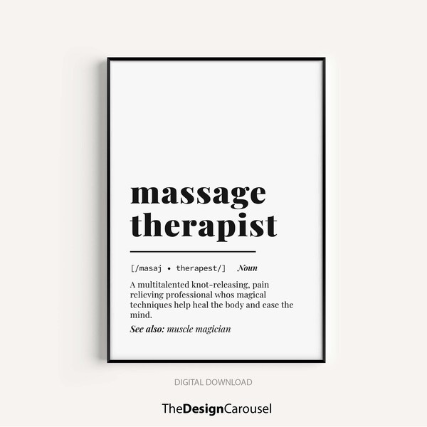 Massage Wall Art Etsy