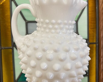 Milk Glass Pitcher | Etsy