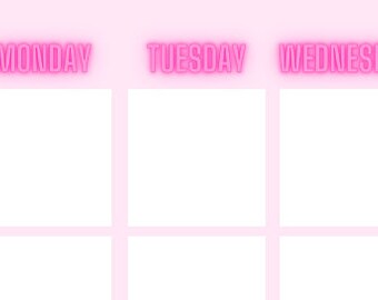 Pink Flower Calendar V2 Printable - Etsy