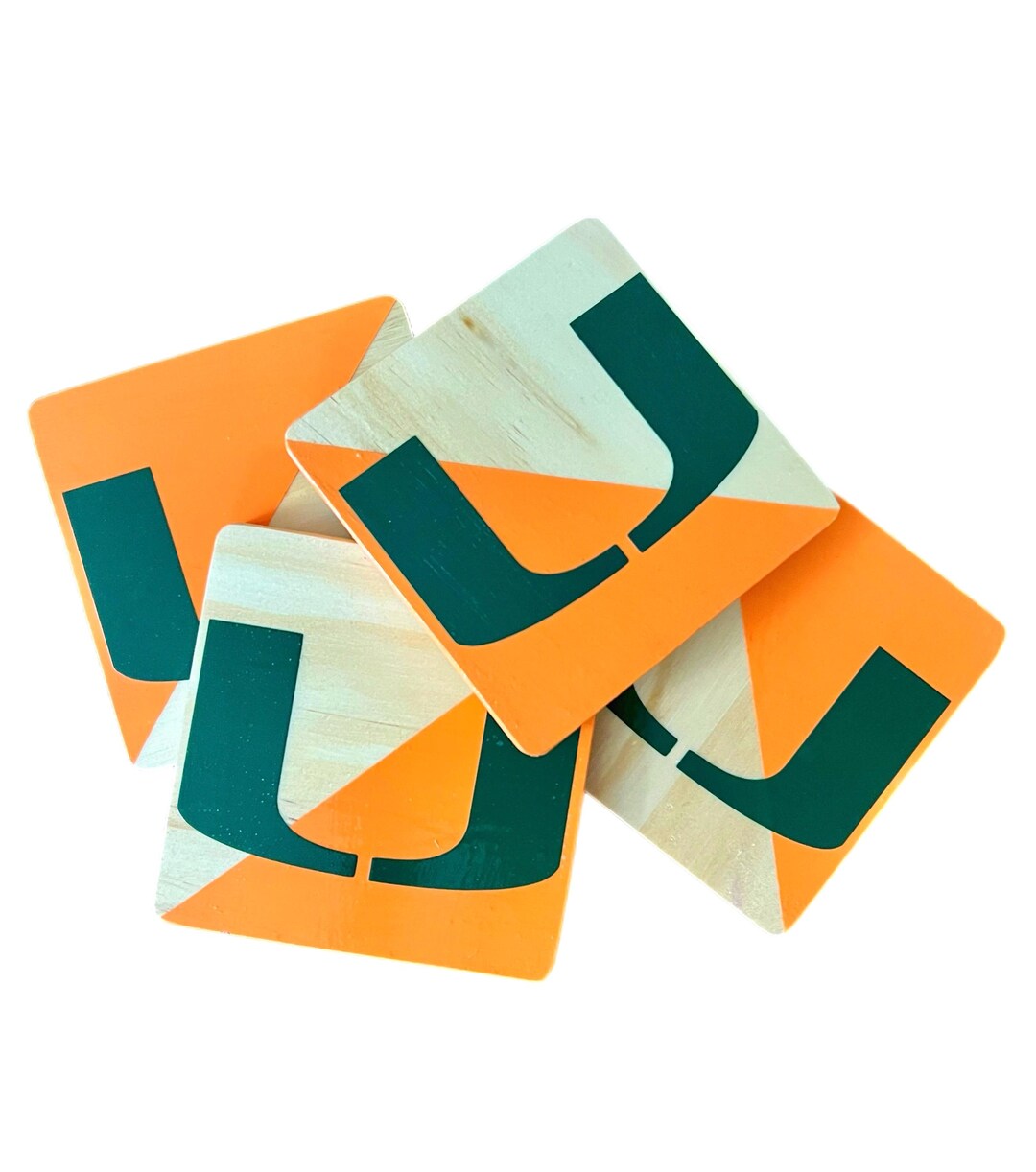 Handcrafted Wooden Coasters With Custom Design Inspired by the Miami ...