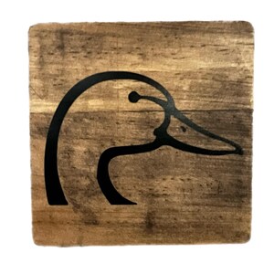 Handcrafted Wooden Coasters With Custom Ducks Unlimited Design - Set of ...