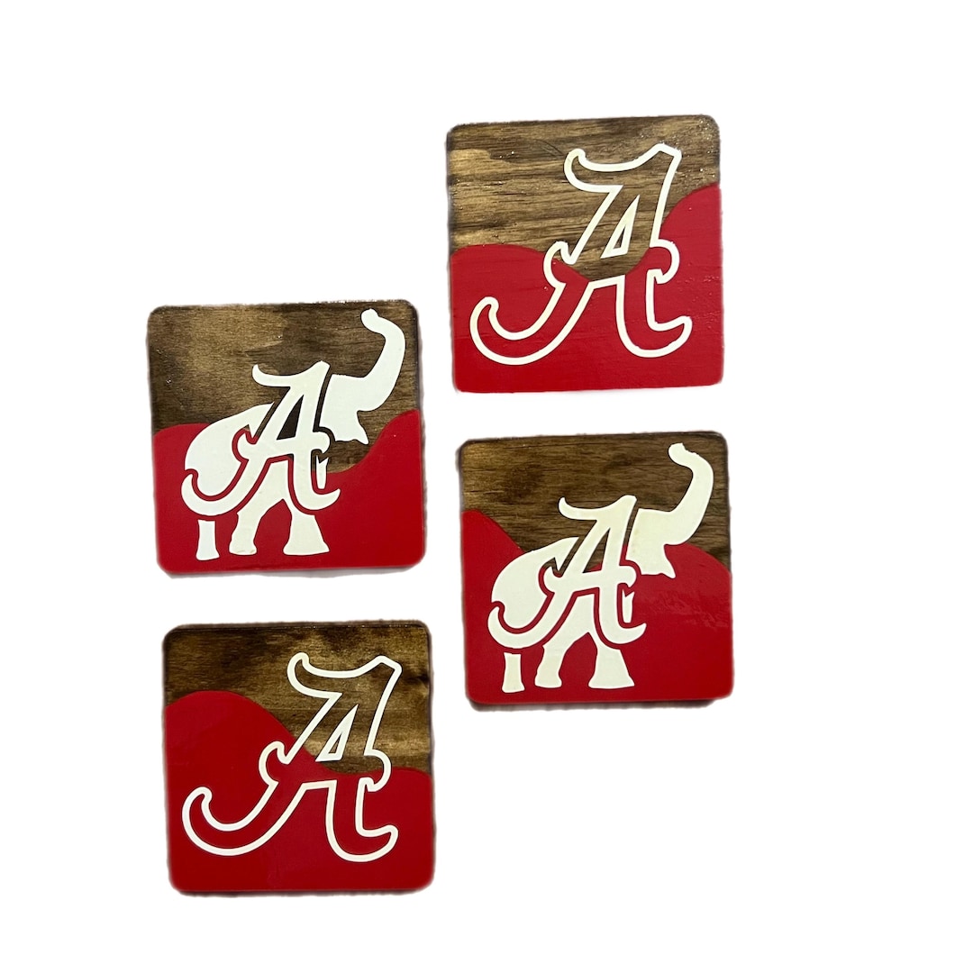 Handcrafted Wooden Coasters With Custom Design Inspired by Alabama ...