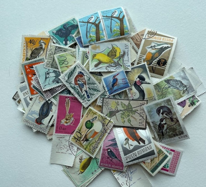 Topical Stamps - Birds (25) - Etsy