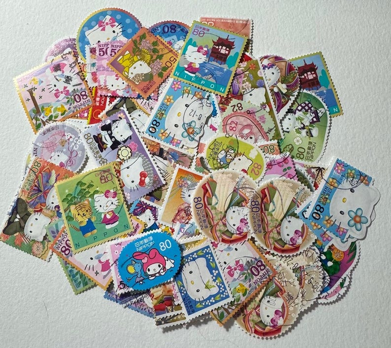 Topical Stamps - Hello Kitty (15) - Etsy