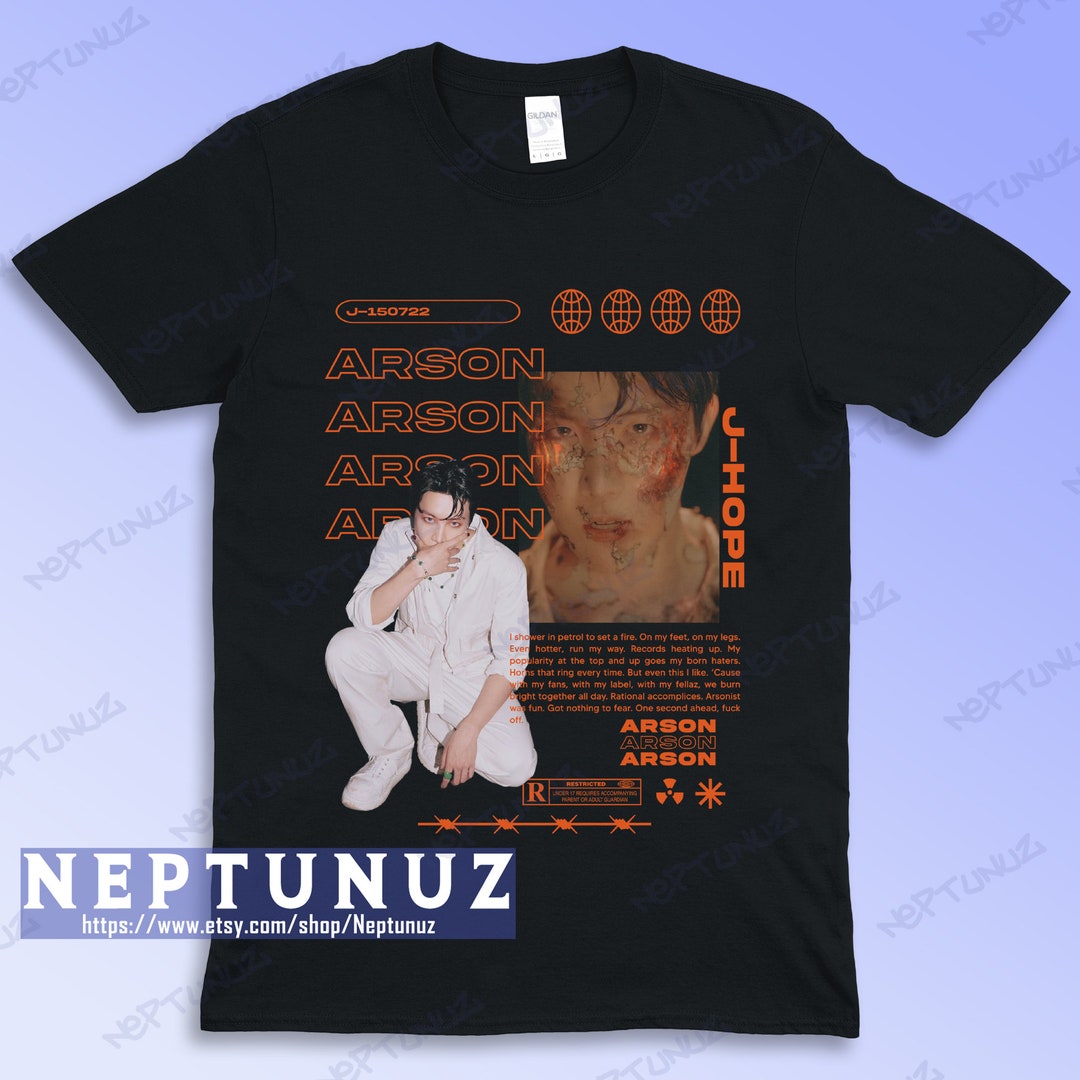 ARSON Jung Hoseok Shirt Kpop Girlband Music Vintage Retro Aesthetic ...