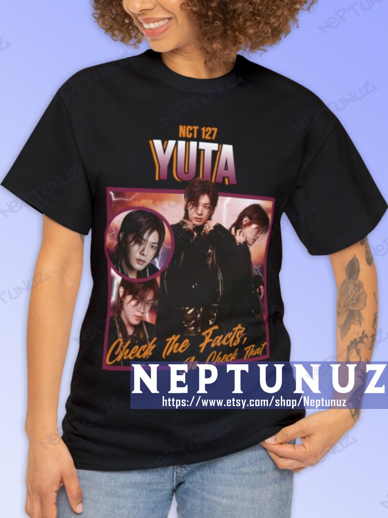 127 Shirt, Yuta T-shirt, Facts Check Kpop Boyband Music Vintage Retro Rustic Style New Men Women ...