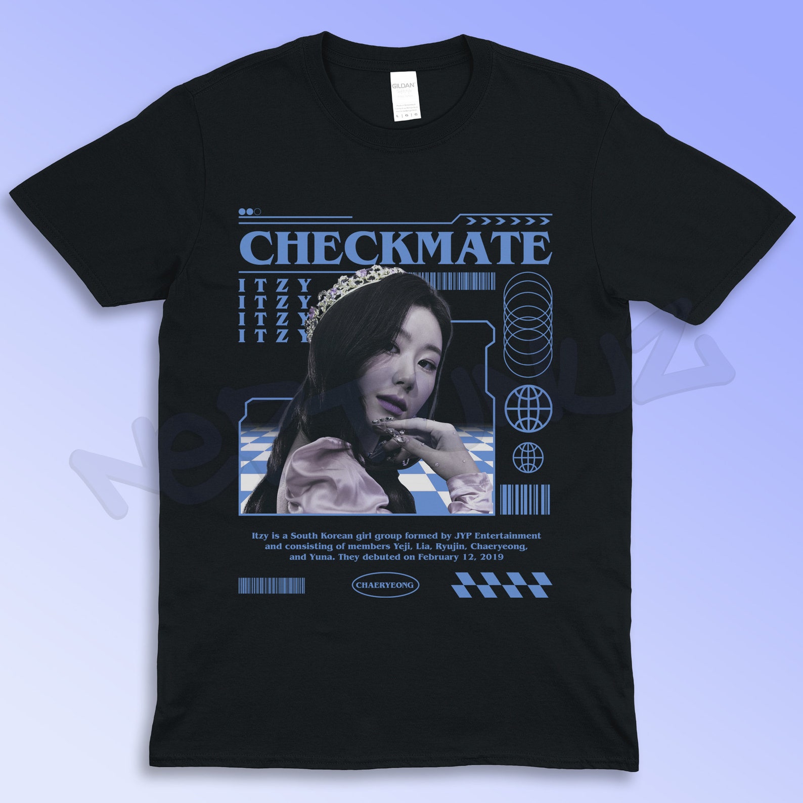 Chaeryeong Shirt Checkmate Kpop Girlband Music Vintage Retro Aesthetic ...