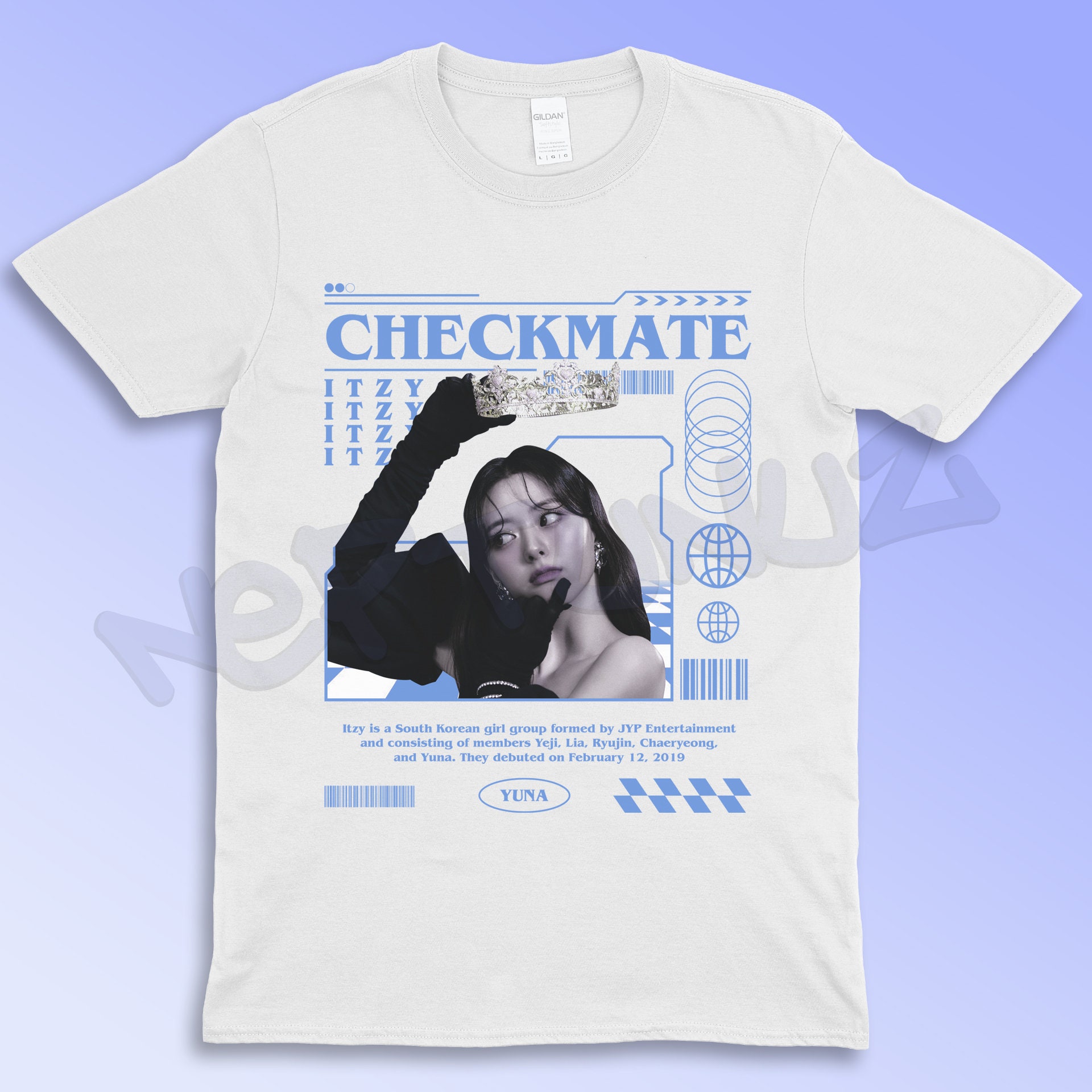 Yuna Shirt Checkmate Kpop Girlband Music Vintage Retro Aesthetic ...