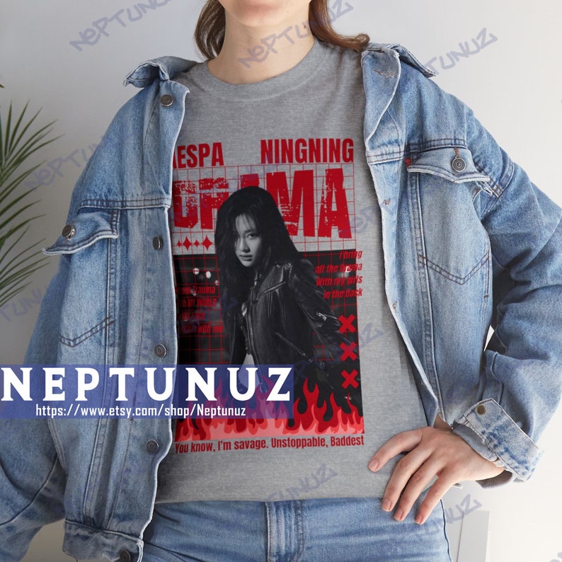 Ningning Shirt Drama Kpop Tee Girband Music Vintage Retro Aesthetic ...