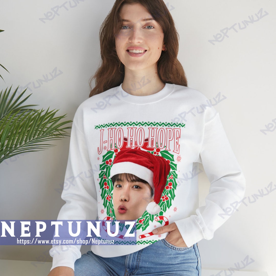 Kpop Sweatshirt: J-HO HO HOPE Christmas Ugly Sweater Men Women, Fan ...