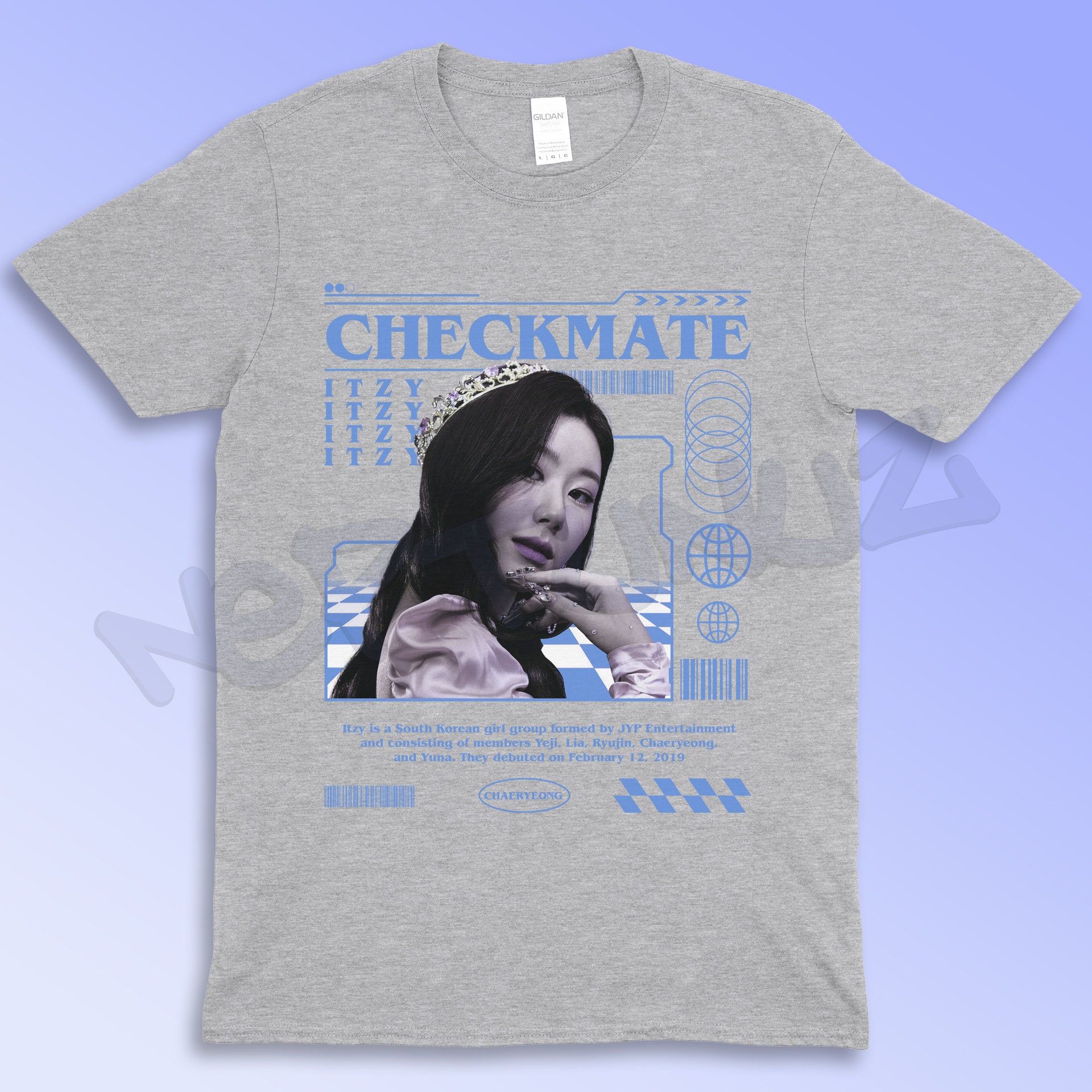 Chaeryeong Shirt Checkmate Kpop Girlband Music Vintage Retro Aesthetic ...