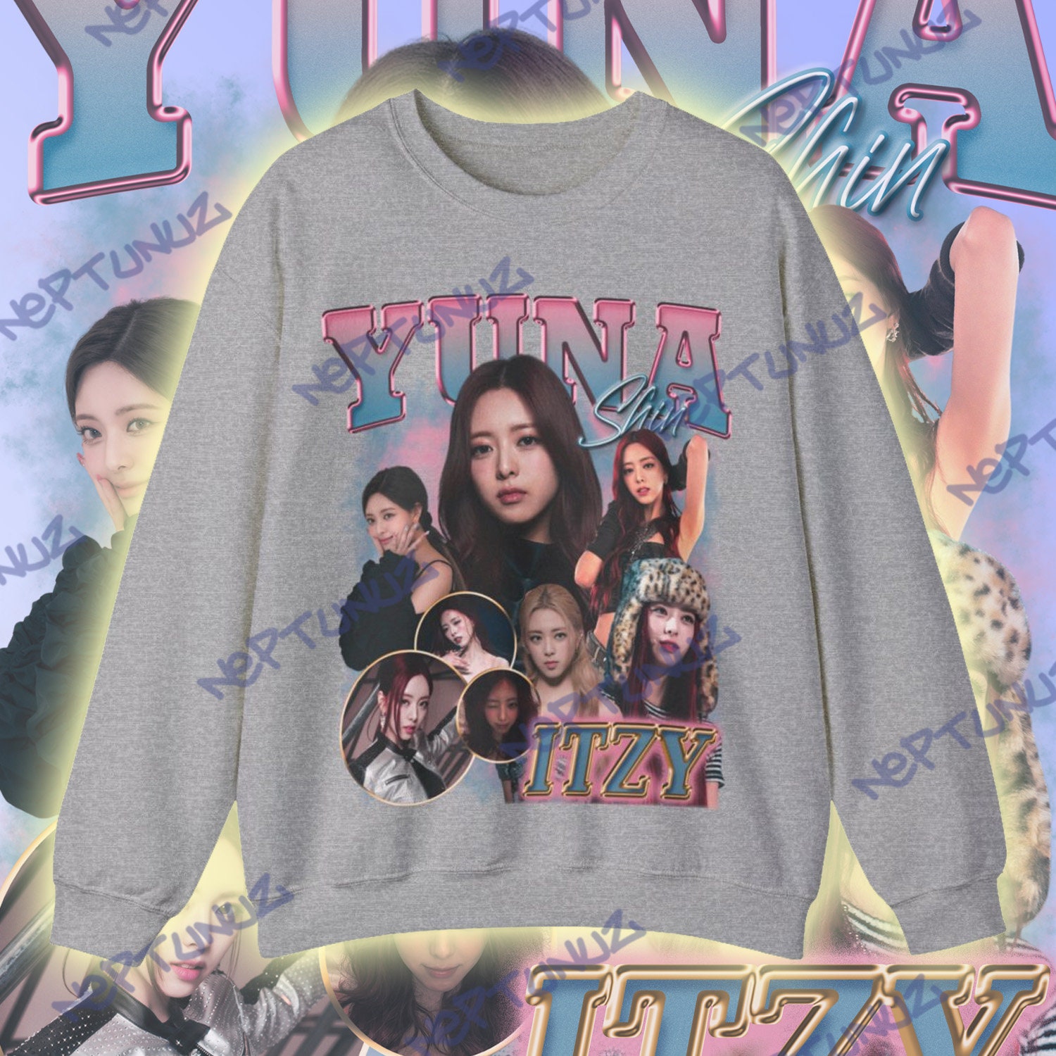 YUNA Shirt Kpop Girlband Singer Celebrity 90s Retro Vintage Style ...
