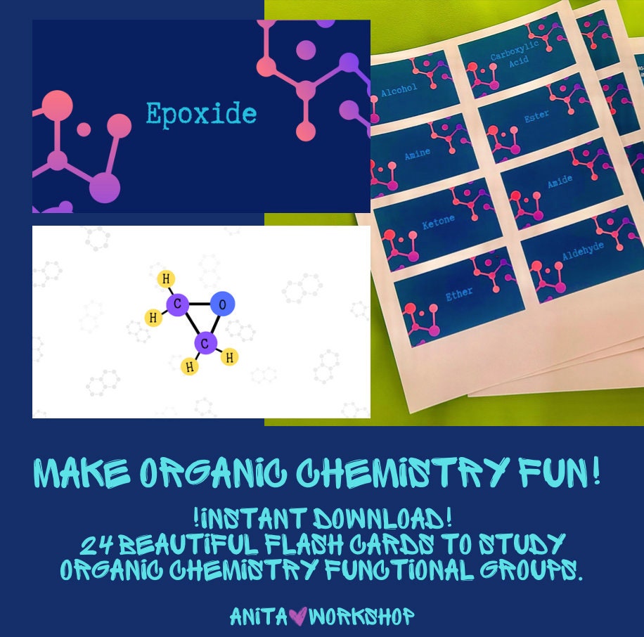 Organic Chemistry Flash Cards | Beautiful Organic Chemistry Study ...