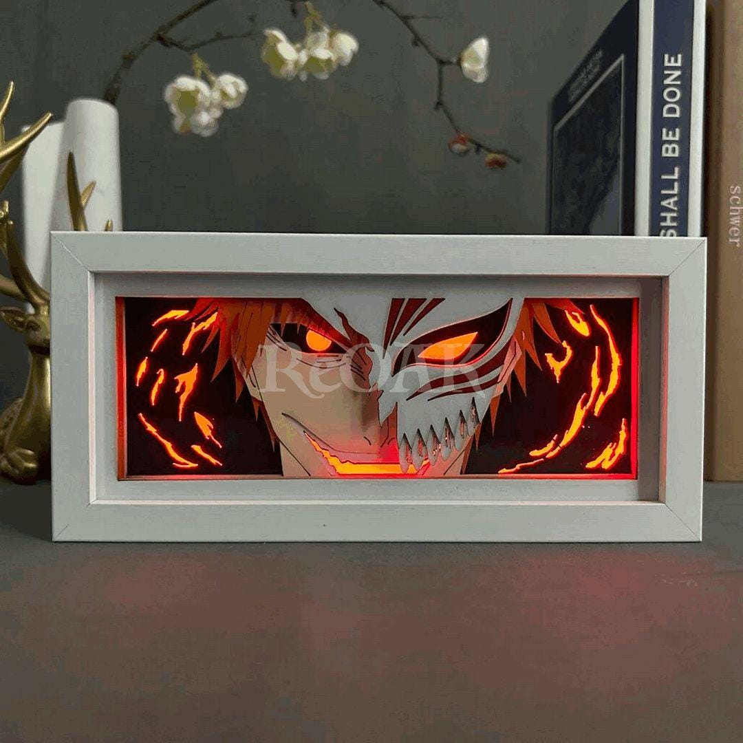 Bleach Paper Cut Shadow Box LED Light for Manga Fans - Etsy