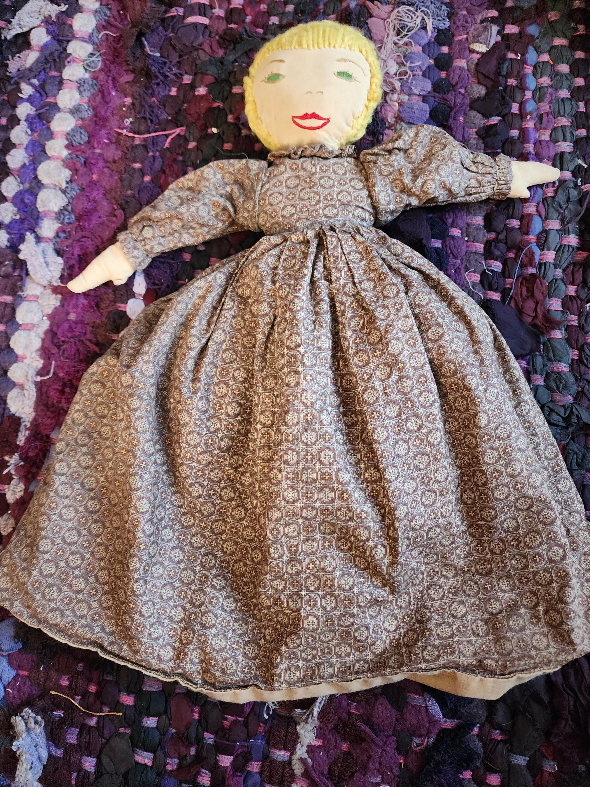 Vintage Topsy Turvy African-american and Caucasian Homemade Cloth Folk ...