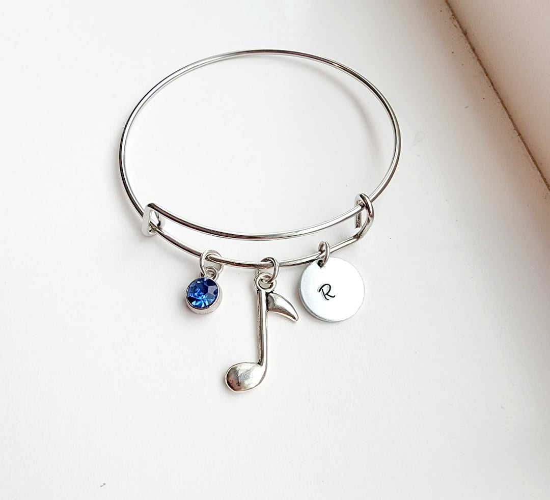 Music Note Bracelet-music Jewelry for Women-music Charm Bracelet-music ...