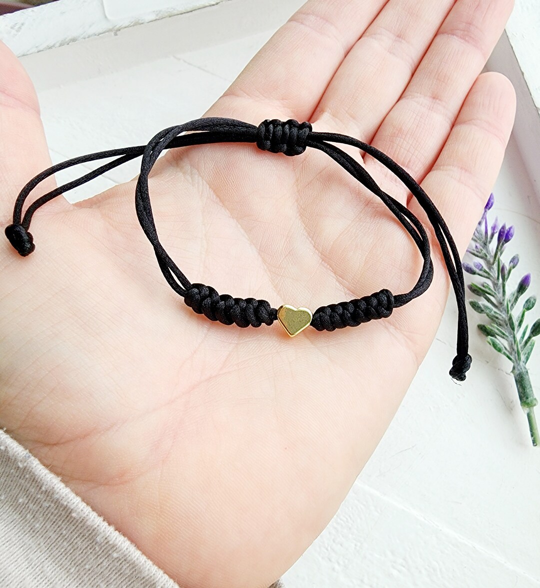Heart Bracelet-adjustable String Bracelet-cord Bracelet-friendship Gift ...