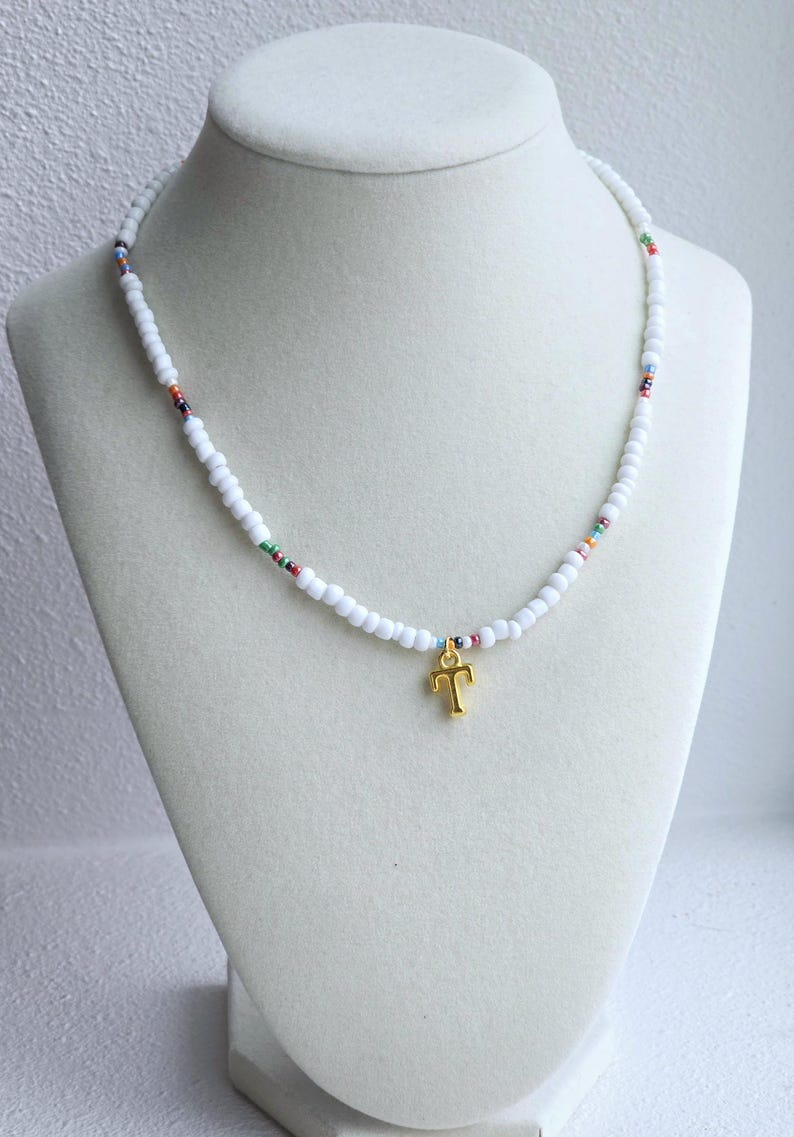 Bead Necklace for Girls-beaded Initial Necklace-jewelry for Girls ...