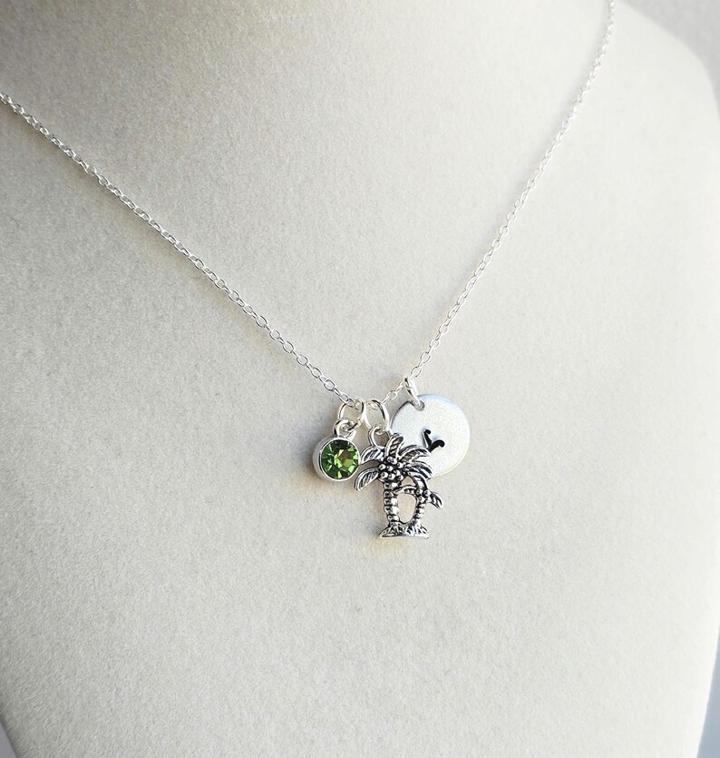 Palm Tree Necklace-beach Necklace-florida Necklace-vacation Gift ...