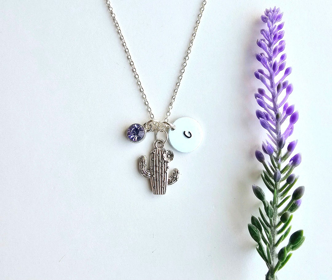 Cactus Necklace-cactus Jewelry for Her-cactus Gift-saguaro Necklace ...