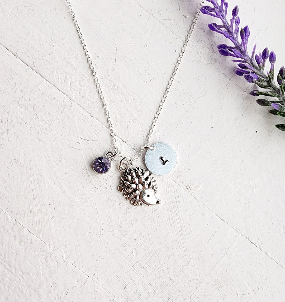 Hedgehog Necklace-personalized Hedgehog Gift-hedgehog Charm-necklace ...