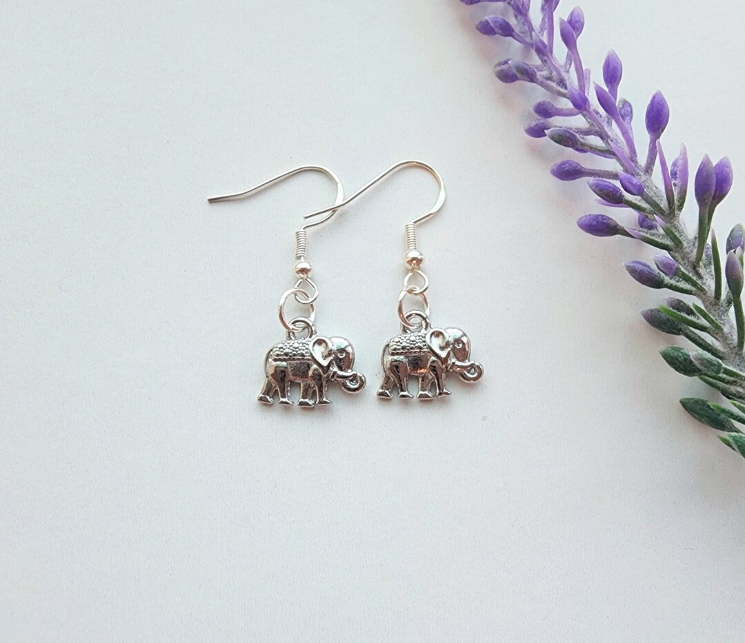 Elephant Earrings-elephant Gift-animal Earrings for Girls-cute Earrings ...