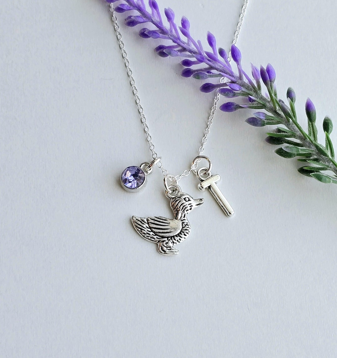 Duck Necklace-duck Gift-personalized Duck Gift-duck Birthday Gift ...
